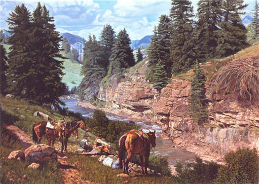 Western Art Depicting Ranch and Western Life